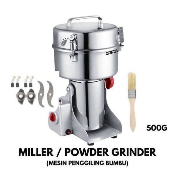 Jual MESIN GILING TEPUNG / POWDER GRINDER 500 GRAM | Shopee Indonesia