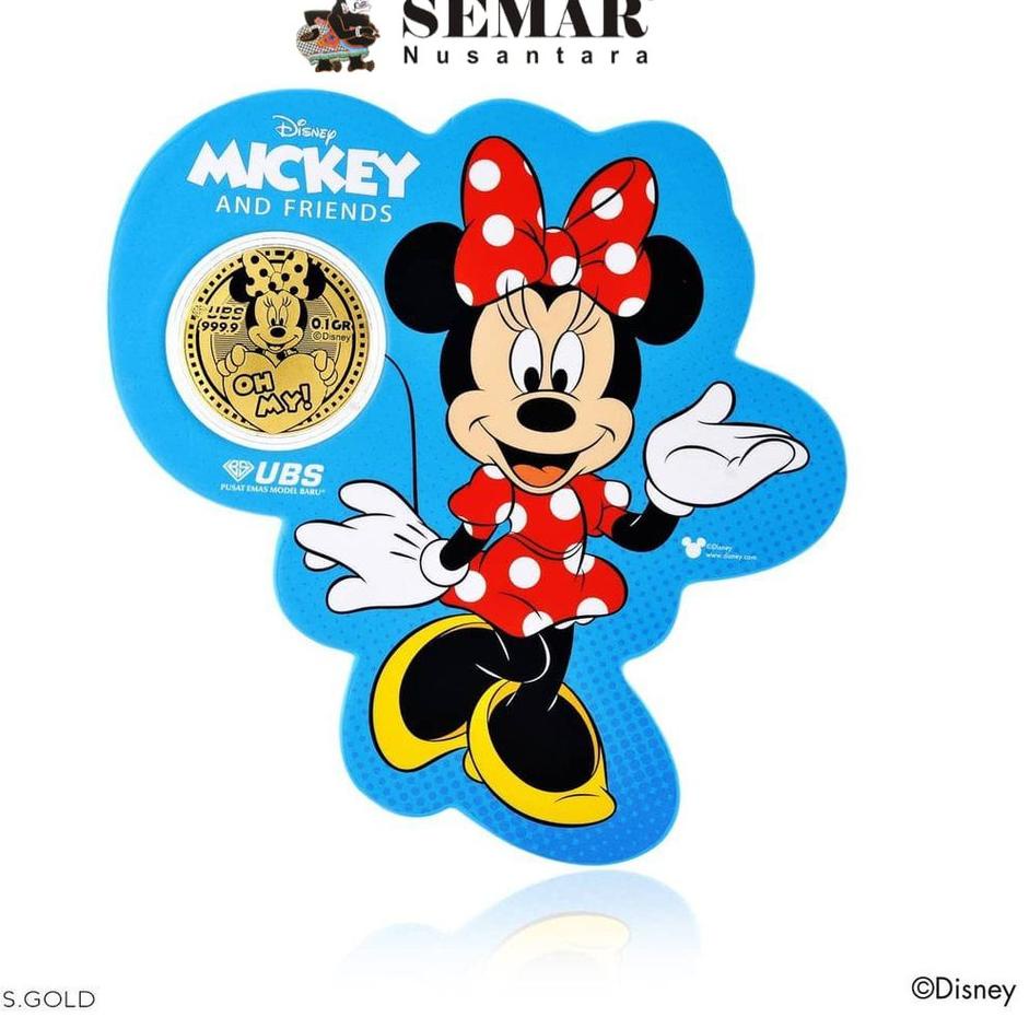 Jual Lagi Tren.. Logam Mulia UBS Fine Gold Disney Minnie Mouse Emas ...