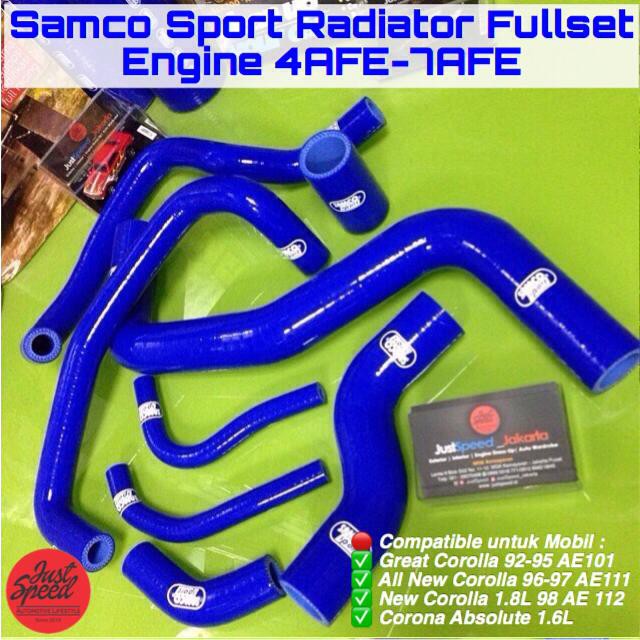Jual Samco Hose Radiator Fullset Toyota All New Corolla - Great Corolla ...