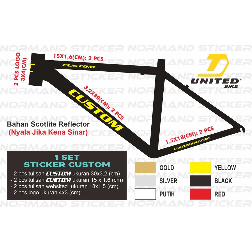 Jual STIKER SEPEDA MTB CUSTOM | Shopee Indonesia