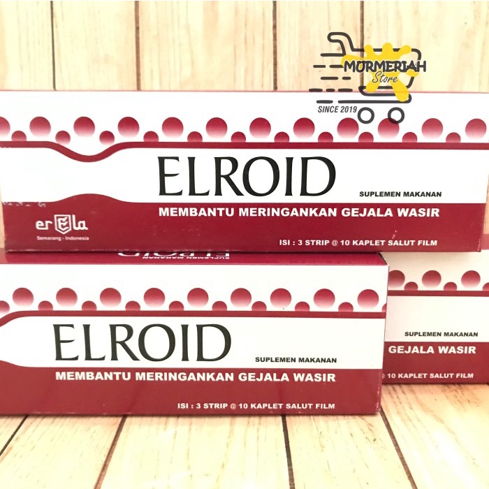 Jual ELROID Obat Wasir(Ambeien) box isi 30 kaplet | Shopee Indonesia