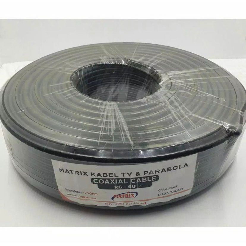 Jual Kabel Matrix TV & Parabola RG-6 15m + 2F Connector - Matrix | Shopee Indonesia