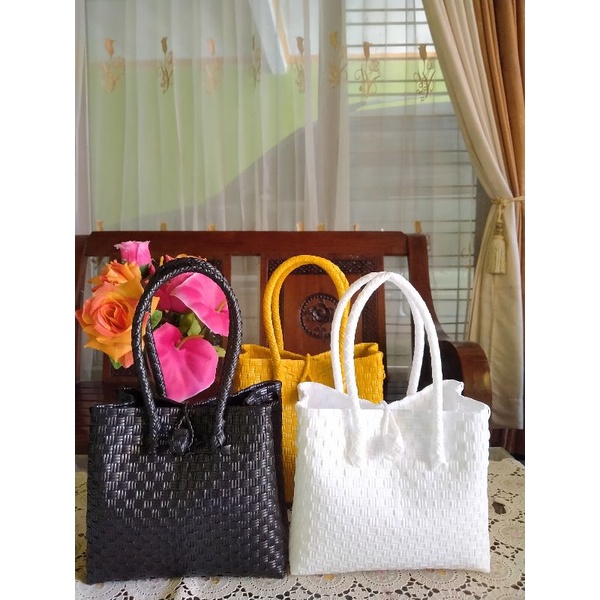 Jual Tas Anyam Jali S/ tas anyam jali premiun/ tas anyam tali panjang ...