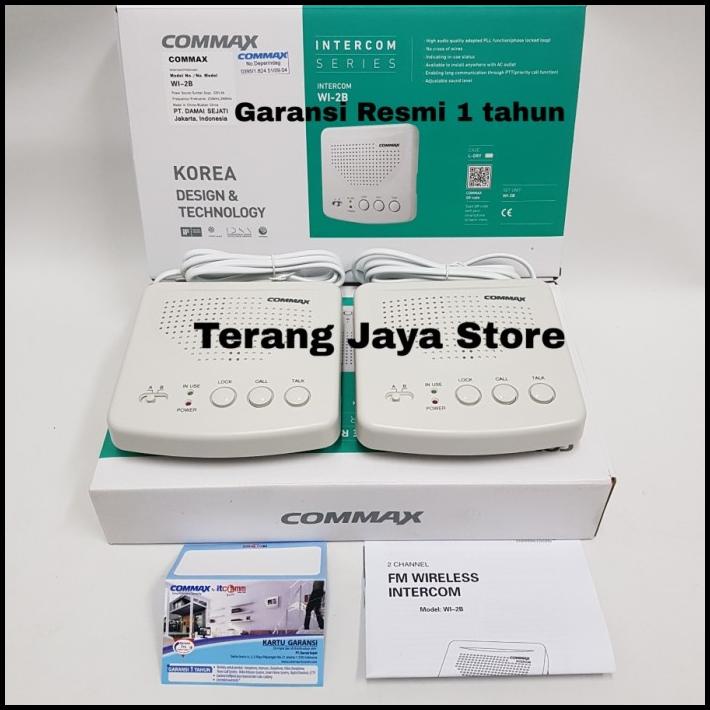 Jual Intercom Commax Wi-2B (2 Unit) Intercom Wireless Commax Wi2B ...