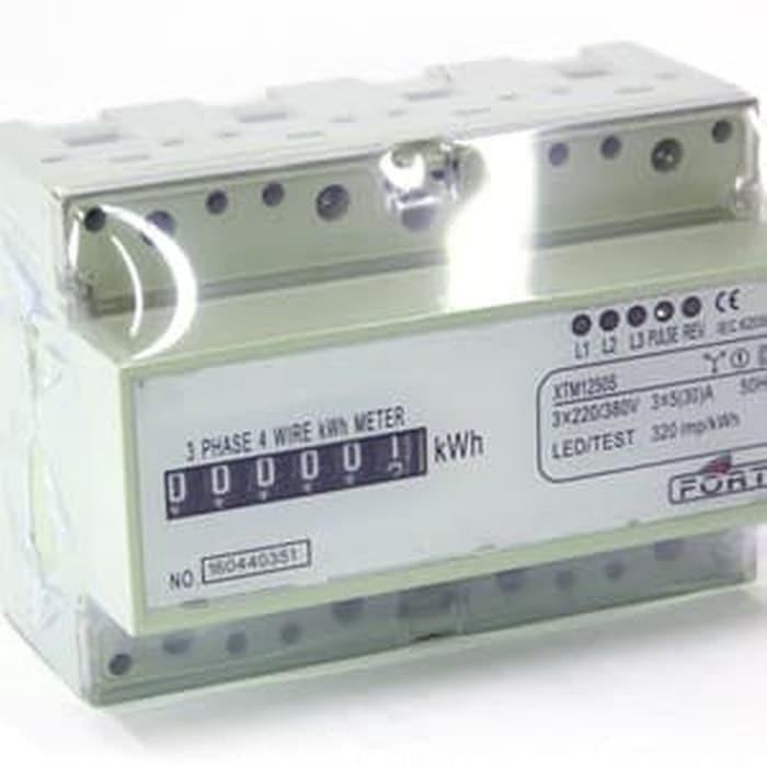 Jual kwh meter XTM1250S 3 phase / 3P / kwh meter 3phase analog Fort ...