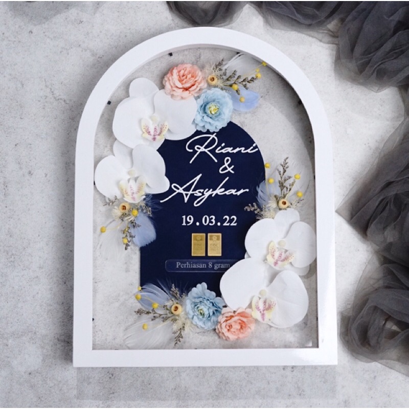 Jual Bingkai mahar pernikahan / mahar anggrek / mahar rustic / mahar ...