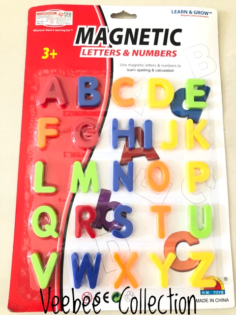 Jual Magnetic huruf dan angka/ education toys/ alphabet/ angka/ huruf ...