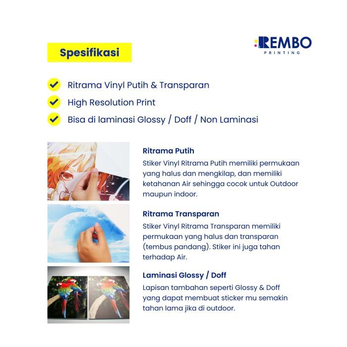 Jual Cetak Stiker Vinyl Ritrama Meteran Outdoor | Shopee Indonesia