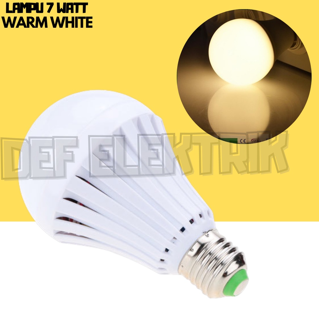 Jual LAMPU LED 7 WATT WARM WHITE LAMPU BOHLAM BULD E27 7 W | Shopee ... Jual LAMPU LED 7 WATT WARM WHITE LAMPU BOHLAM BULD E27 7 W | Shopee ...