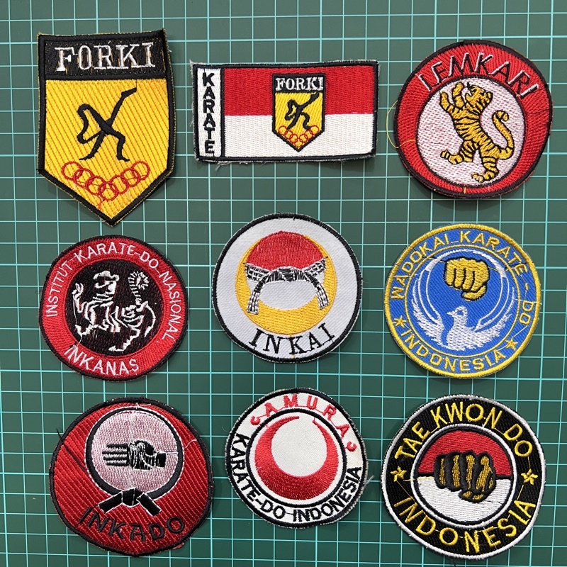 Jual Bet/Lambang/Logo bordir BELA DIRI LEMKARI INKADO INKANAS INKAI ...