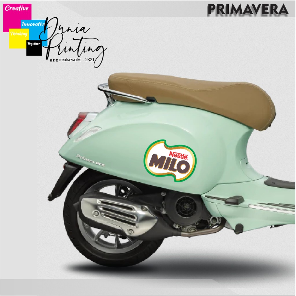 Jual Stiker Sticker Vespa Milo / Scoopy Milo Nestle Stiker Motor ...