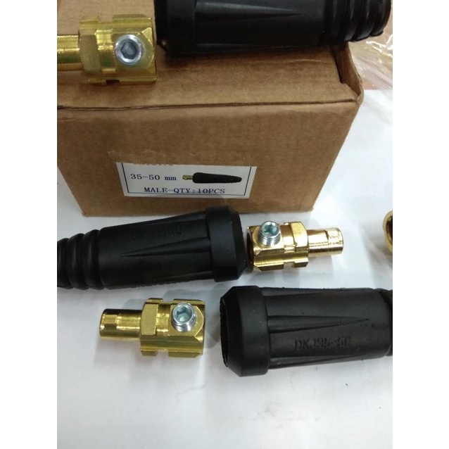 Jual KONECTOR MESIN LAS 35-50 FEMALE - SOKET LAS COWOK BESAR - CONEKTOR ...