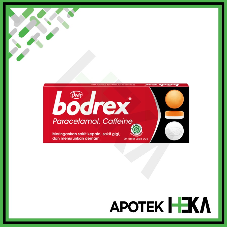 Jual Bodrex Merah isi 20 Tablet - Paracetamol Meringankan Sakit Kepala ...