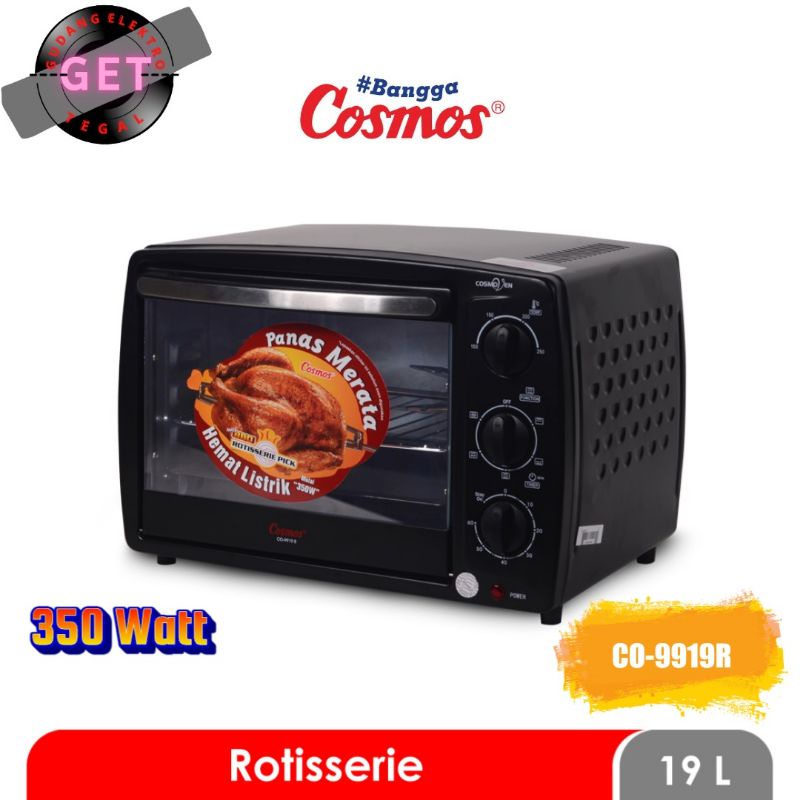 Jual OVEN LISTRIK COSMOS 19 LITER [ROTISSERI PICK] 2 PILIHAN WATT ...