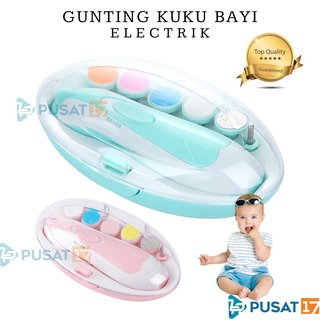 Jual PUSAT17 GUNTING KUKU BAYI ELEKTRIK 6 IN 1 / PEMOTONG KUKU BAYI SET / BABY SET NAIL TRIMMER ...