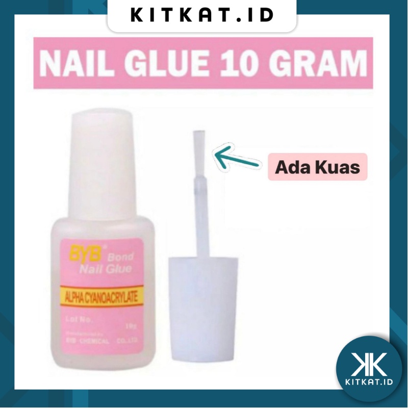 Jual KKT GROSIR Lem Kuku Cair 10gr Lem Kuku Palsu Nail Art Glue Manicure GROSIR | Shopee Indonesia