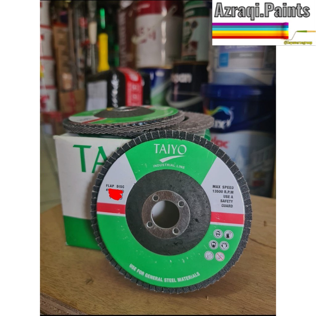 Jual Mata Gerinda Amplas Susun TAIYO Flap Disc ( 4 INC ) BAGUS DAN AWET ...