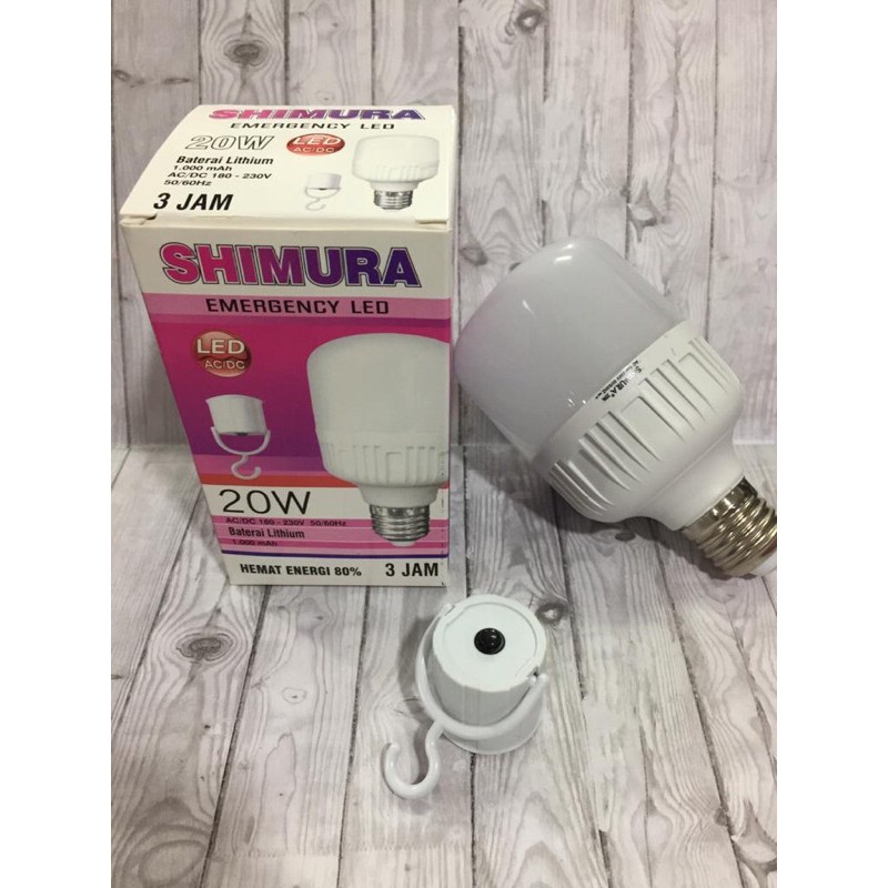 Jual Bohlam lampu emergency LED 20 watt Shimura | Shopee Indonesia