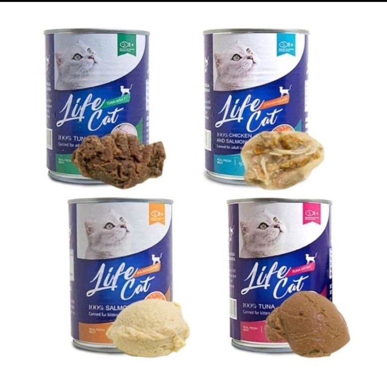 Jual Life Cat kaleng 400gr Life Cat wet food Life Cat makanan basah ...
