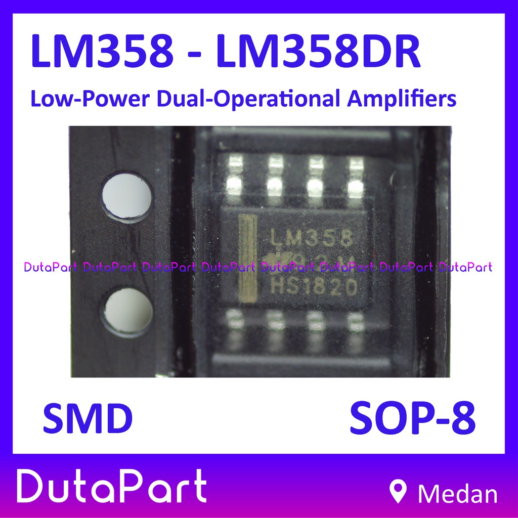 Jual LM358 LM358D LM358DR OpAmp Low Power Dual Operational Amplifiers SOP-8 | Shopee Indonesia
