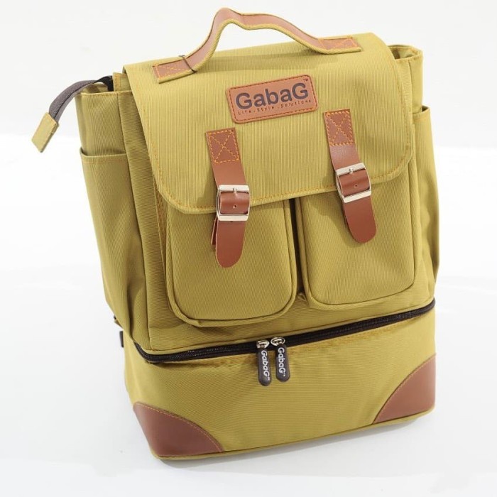 Jual [MURAH] [COD] GABAG COOLER DIAPER BACKPACK BAG - LEMON - TAS ASI ...