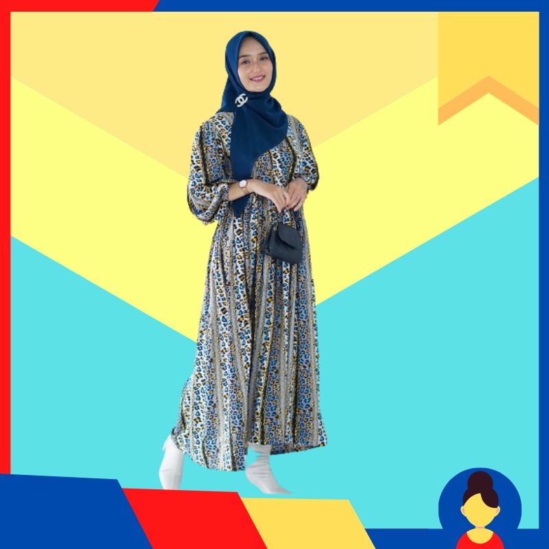 Jual RORA midi dress muslim korea | Shopee Indonesia