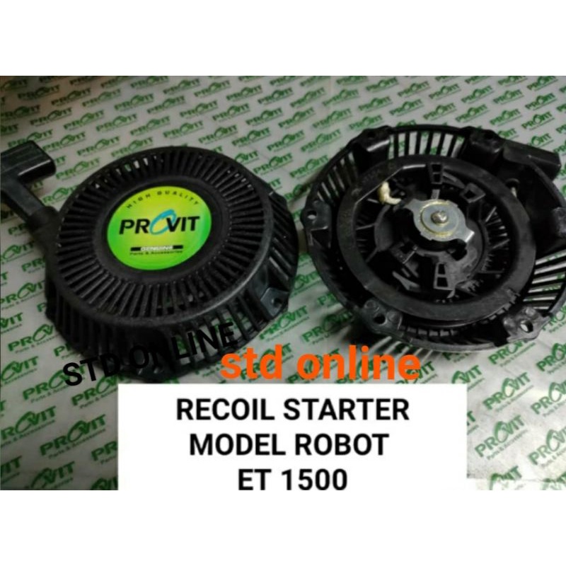 Jual ET1500 RECOIL STATER ASSY MODEL ROBOT UNTUK GENSET 4TAK | Shopee ...