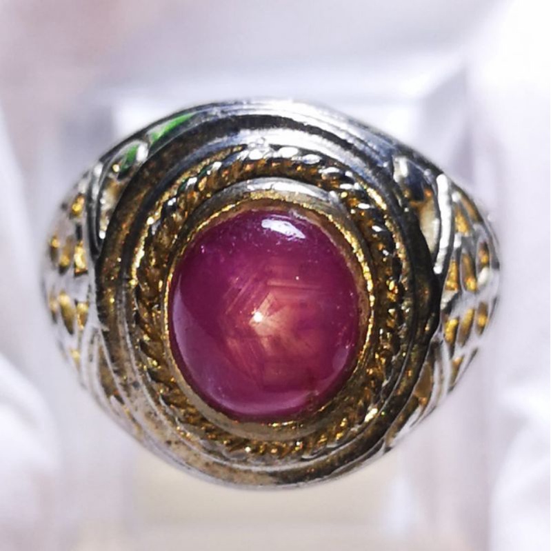 Jual NATURAL RUBY STAR CORUNDUM BURMA FATKWA ANTIK HIGH QUALITY ...