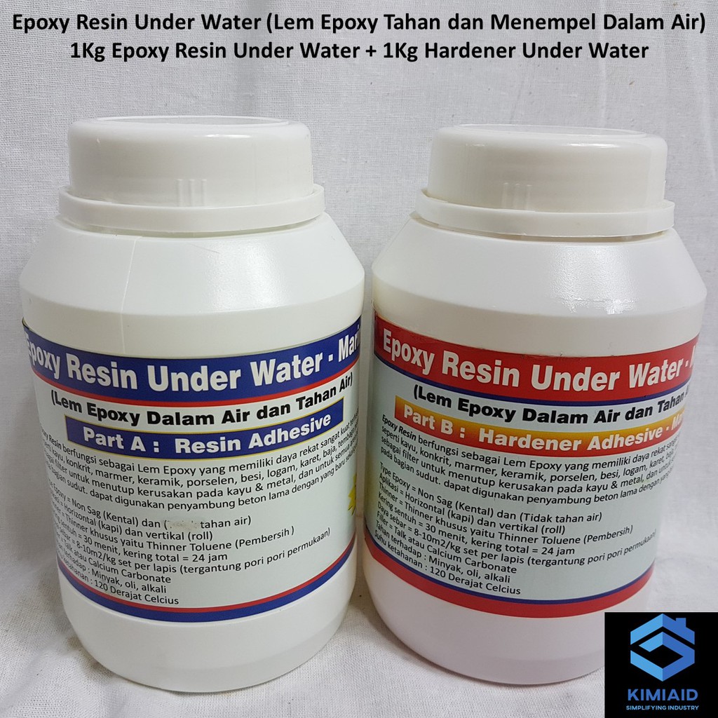 Jual Epoxy Resin Under Water - 2Kg - Lem Epoxy Tahan Air - Lem Beton ...