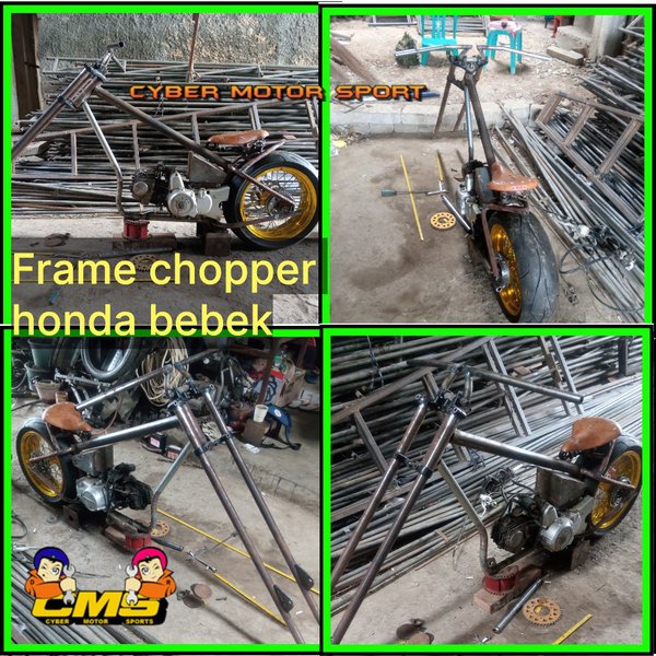 Jual Frame custom Chopper bobber untuk mesin bebek. Kerangka custom ...