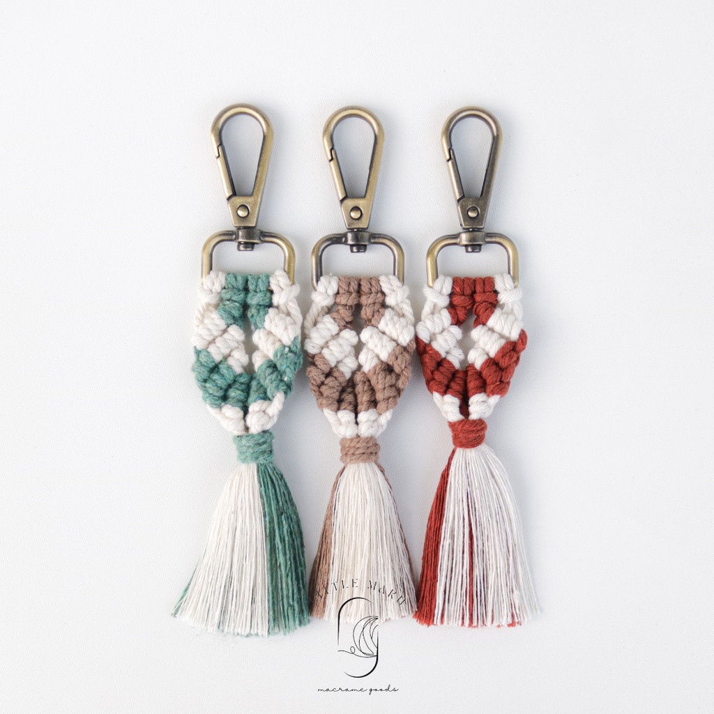 Jual Macrame Keychain - SAHARA | Classic Boho Keychain Gantungan Kunci ...