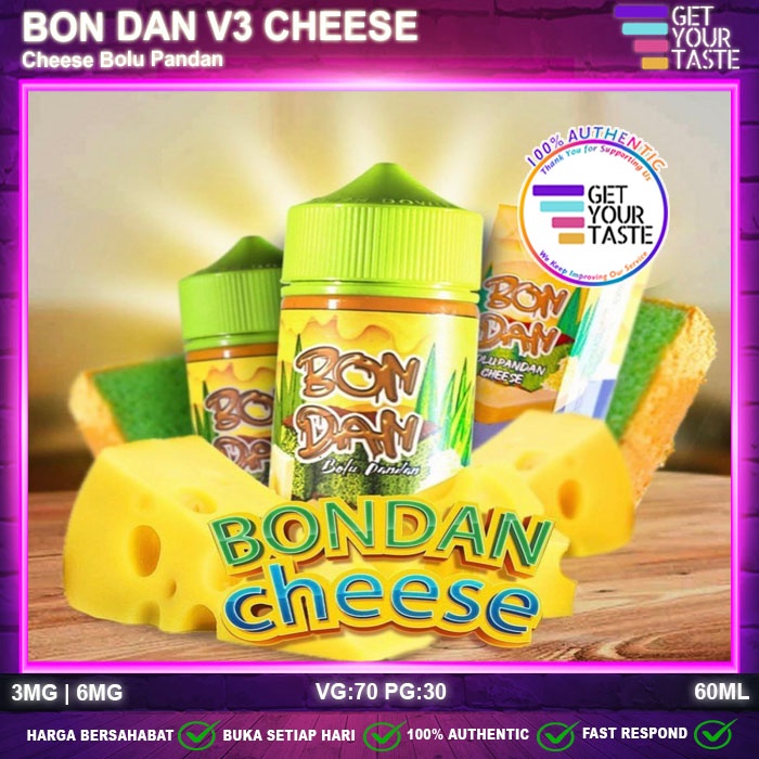 Jual Liquid Bondan V3 Bolu Pandan Cheese 60ML by Pamela Safitri X Java ...