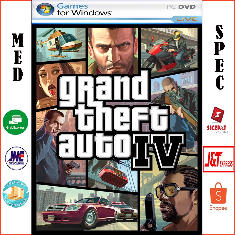 Jual GRAND THEFT AUTO 4 / GTA 4 PC / GTA IV / DVD GAME GAMING LAPTOP ...