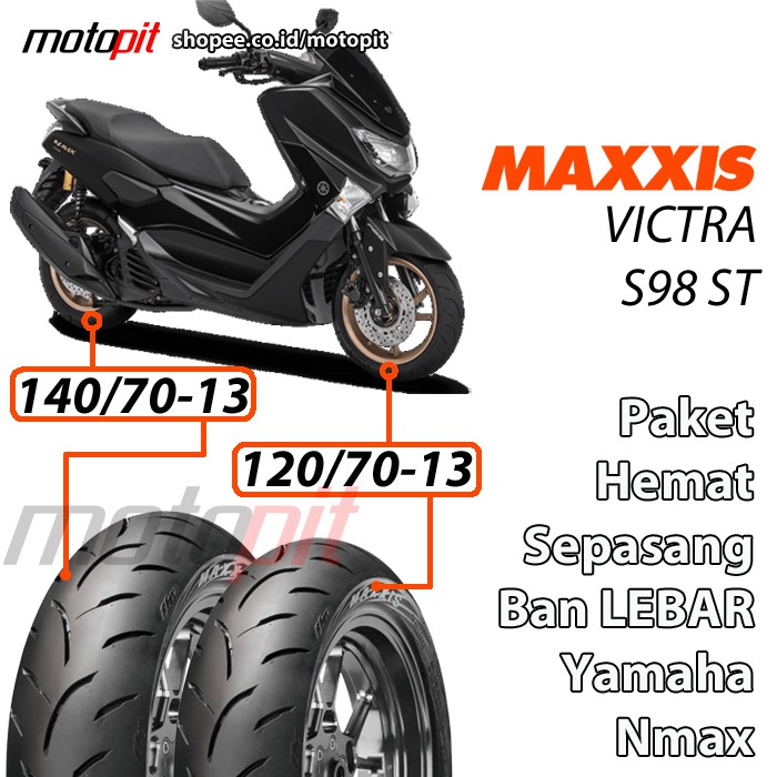 Jual Maxxis Paket Ban Lebar Yamaha Nmax Sepasang 120/70-13 140/70-13 ...