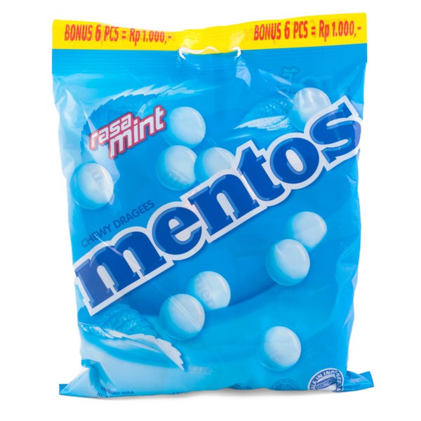 Jual MENTOS Mint Chewy Candy - Permen Dingin Menthol 40 Butir | Shopee ...