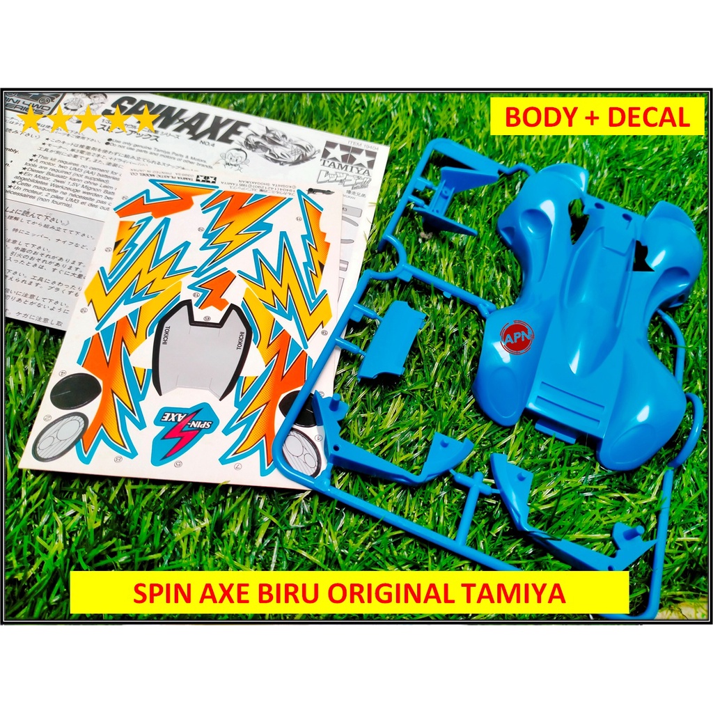 Jual BODY + DECAL SPIN AXE BIRU ORIGINAL TAMIYA | Shopee Indonesia