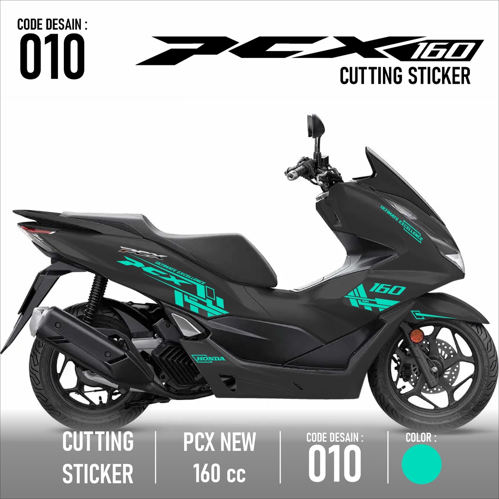 Jual RS Cutting Sticker PCX 160-Aksesoris Motor Stiker Honda PCX 160 cc ...
