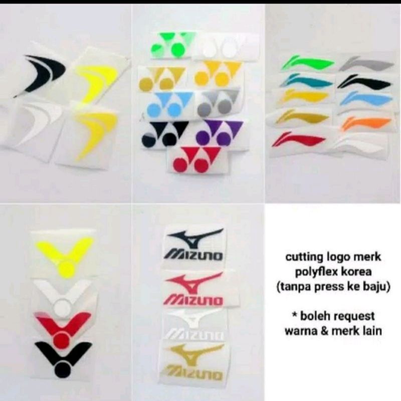 Jual Polyflex PVC Korea Premium Sablon Logo Saja Potongan Sablon/pcs ...