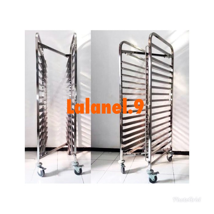 Jual Ready - Bpt-15 Getra Bakery Trolley Stainless Rak Roti | Shopee ...