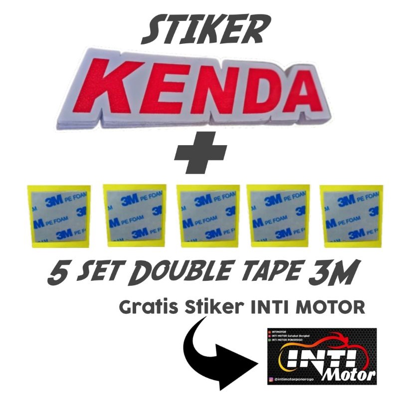 Jual Sticker KENDA dan DOUBEL TAPE 3M KUALITAS TERBAIK LENGKET MAXIMAL ...