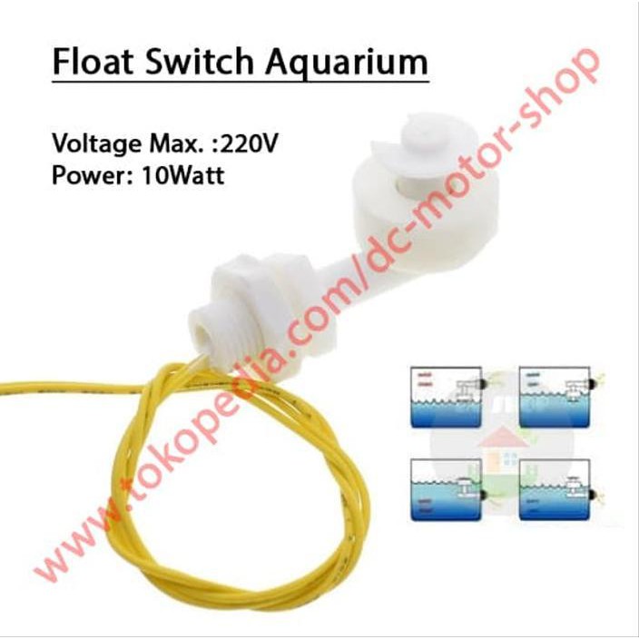 Jual Float Switch Aquarium Sensor Air Water Level Sensor Right Angle ...