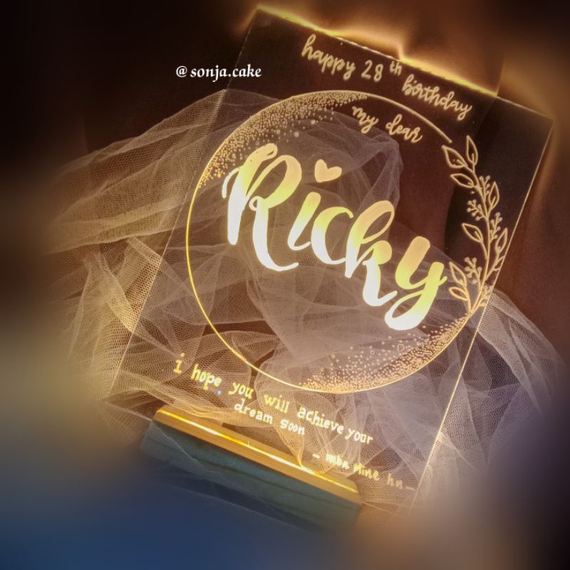 Jual AKRILIK LED | AKRILIK CUSTOM| ACRYLIC LED | KADO UNIK | AKRILIK ...