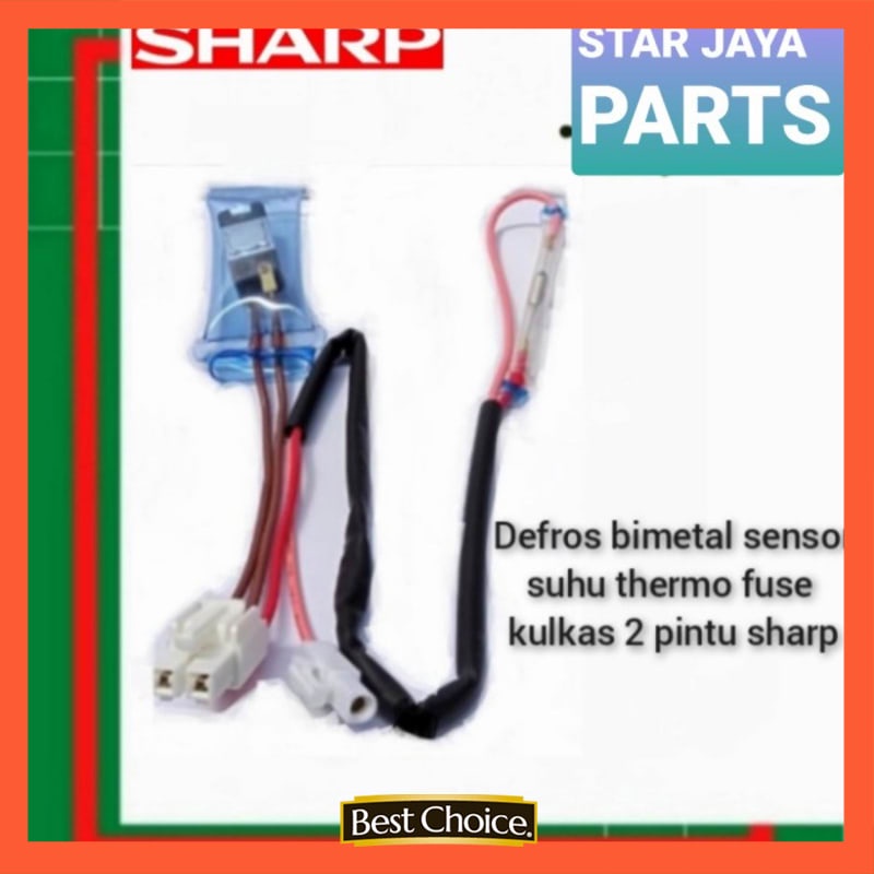 Jual Sensor bimetal defrost suhu thermo fuse kulkas sharp 2 pintu ...