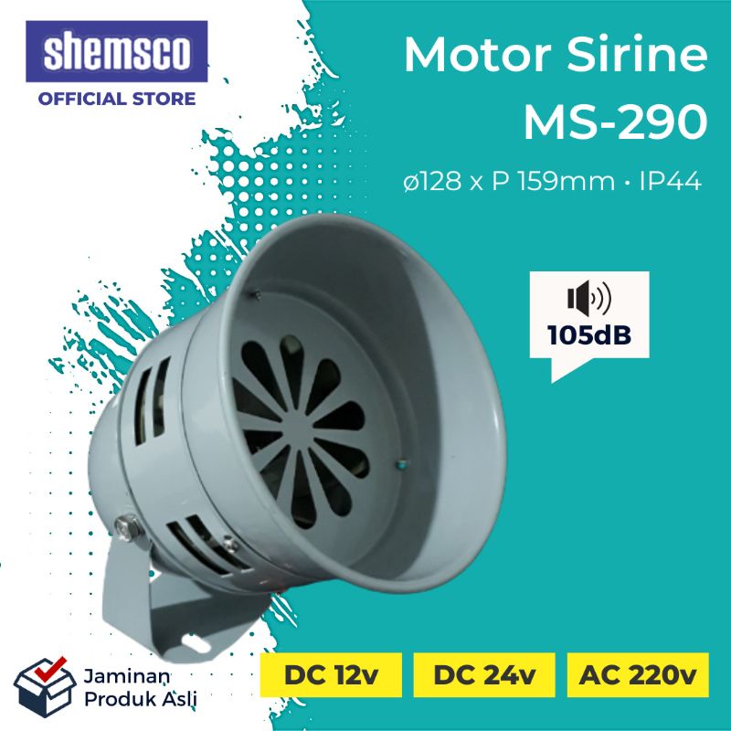 Jual AC 220v 105dB Motor Sirene Alarm Siren Industri 4inch MS-290 ...