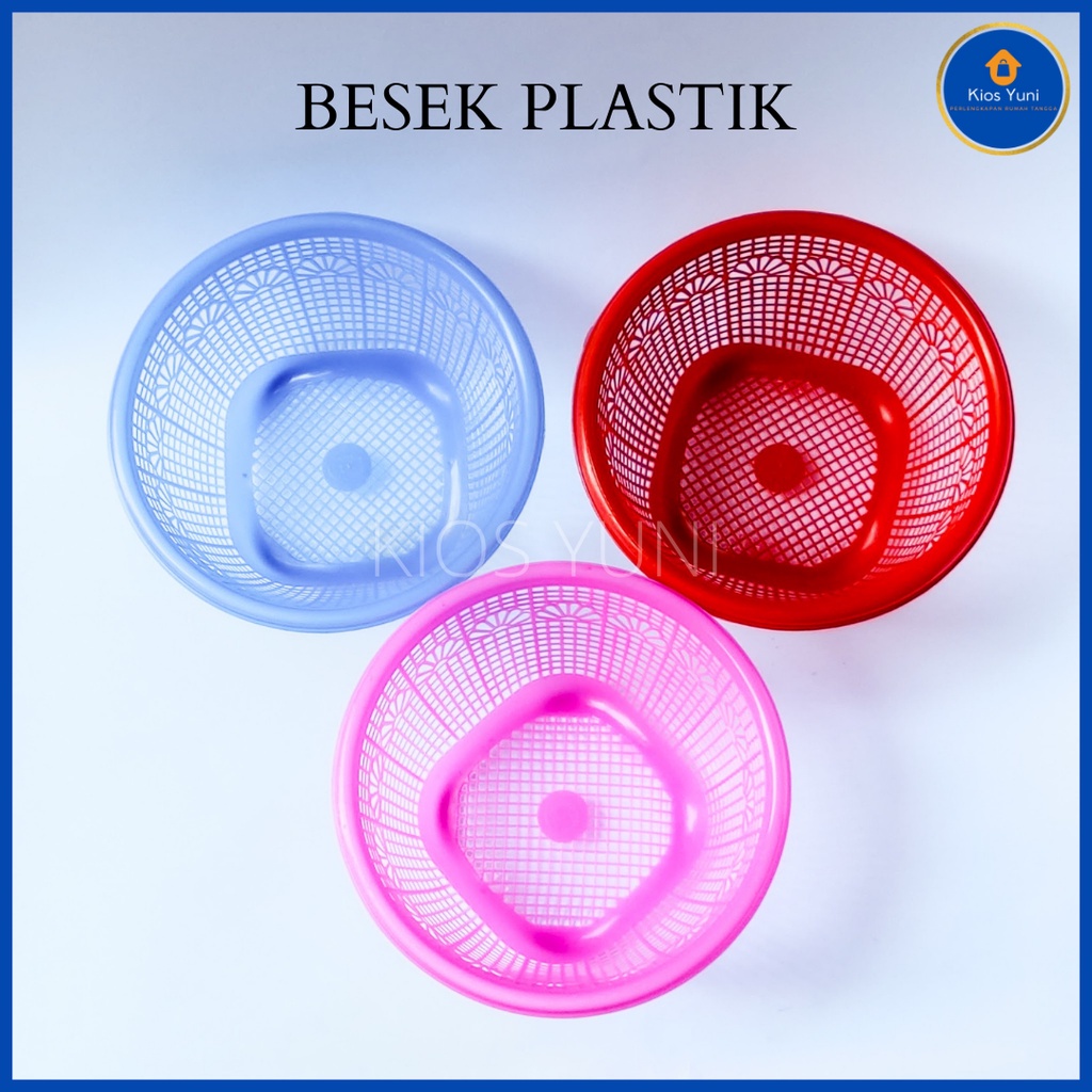 Jual Besek Plastik Kecil & Sedang (19 & 22 CM) / Besek Nasi / Bakul ...