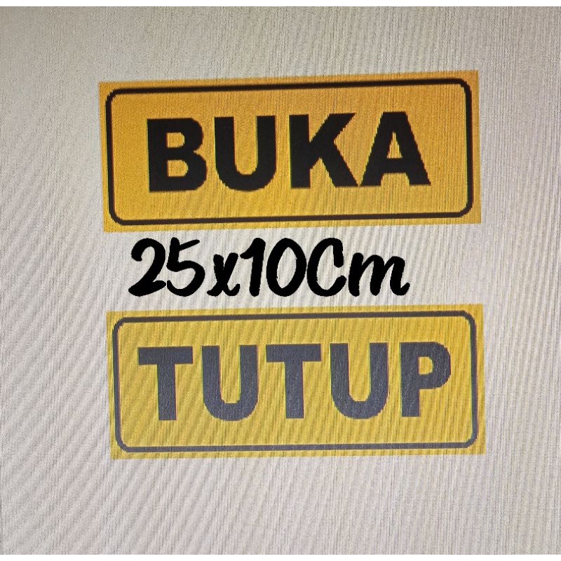 Jual STIKER BUKA TUTUP | Shopee Indonesia