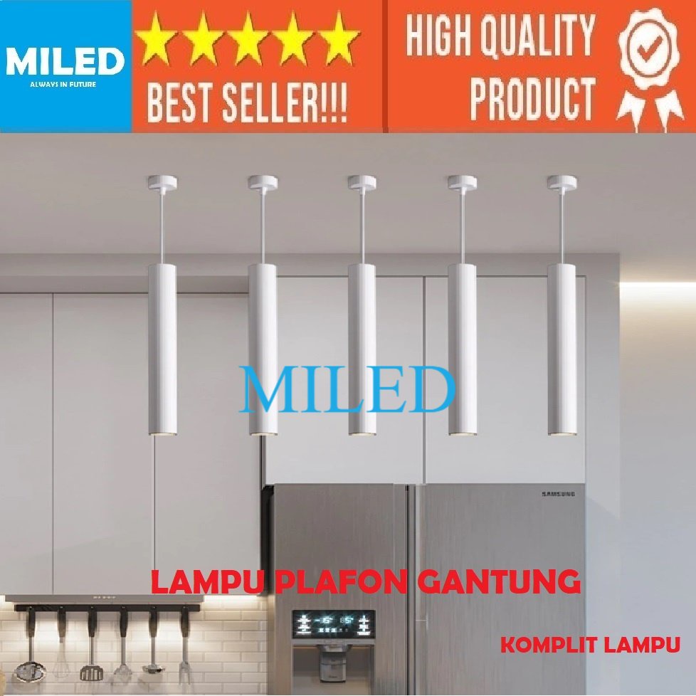 Jual LAMPU HIAS GANTUNG MODEL TABUNG COVER PUTIH / LAMPU GANTUNG ...