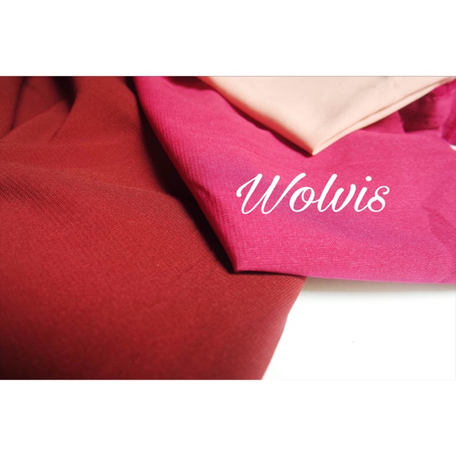 Jual Kain wolvis/wolfis/wolpeach ( per 0,5 meter ) | Shopee Indonesia