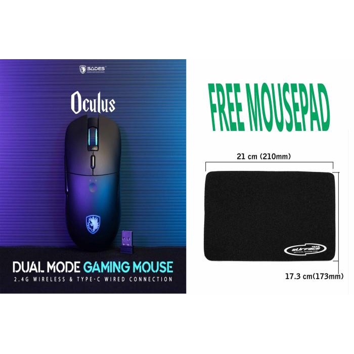 Jual Mouse | Sades Oculus / Mouse Wireless Rgb Dual Mode / Sades S30 ...