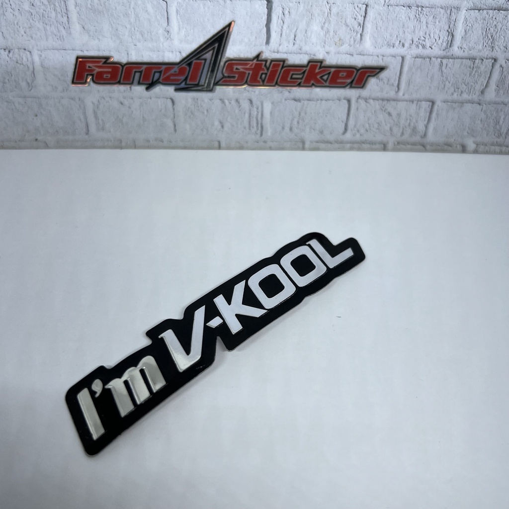 Jual stiker im vkool sticker emblem I'm V-Kool EMBOS | Shopee Indonesia